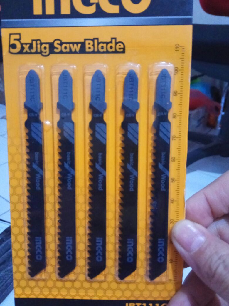 INGCO JBT111C MATA JIGSAW JIGSAW BLADE SET MATA GERGAJI KAYU 5PCS INGCO ...