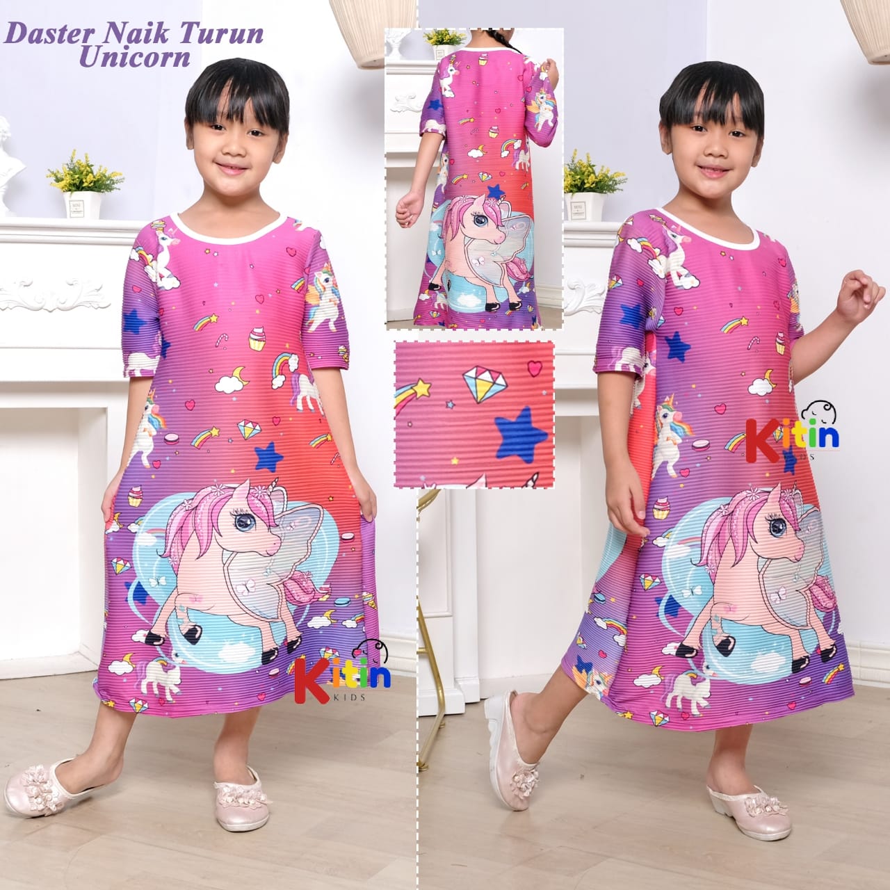 GS - DRESS VIRAL NAIK TURUN DASTER ANAK TANGGUNG UKURAN 6-10 TAHUN ...