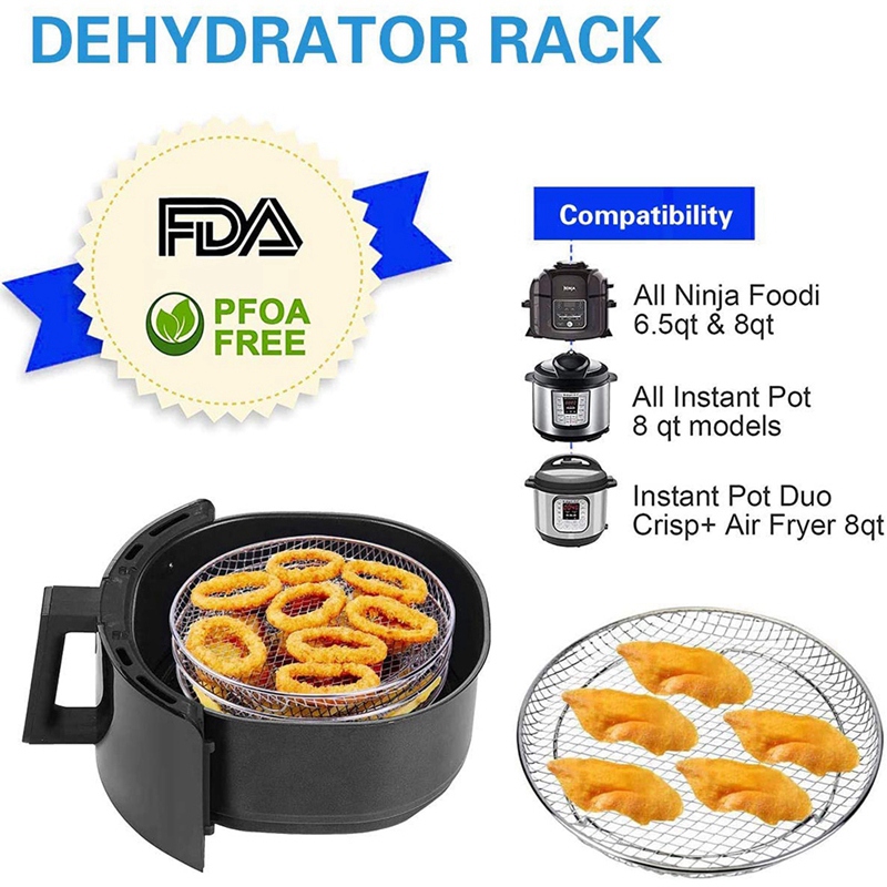Stackable Dehydrator Rack,for Ninja Foodi Pressure Cooker Oven&Air ...