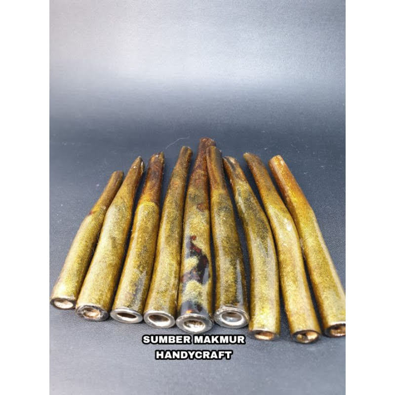 Pipa Cangklong Once Akar Bahar Tali Arus Emas Original | Lazada Indonesia