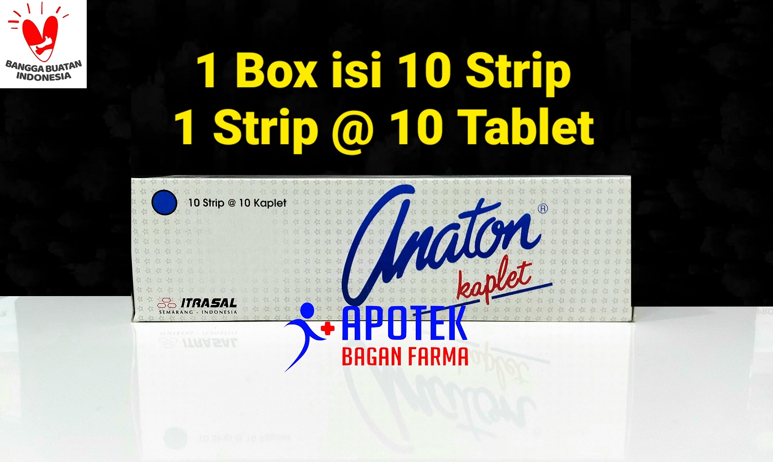 ANATON TABLET / OBAT BATUK PILEK DEMAM ( 1 BOX = 10 STRIP ) | Lazada ...