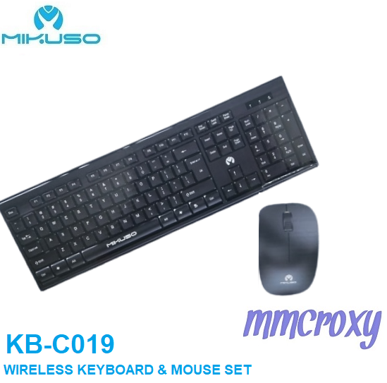 Mikuso KB-C019 Keyboard & Mouse Wireless Combo Keyboard Paseo 2.4GHz | Lazada Indonesia