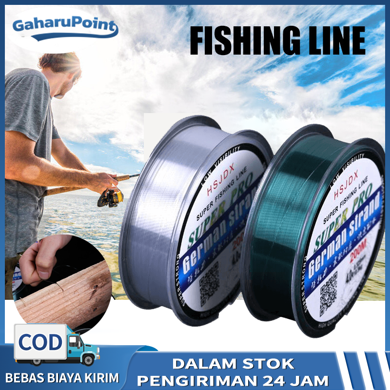 Senar Pancing 200M 2#3.5# 5#Garis Pancing Nilon Senar Impor Jerman Tali ...