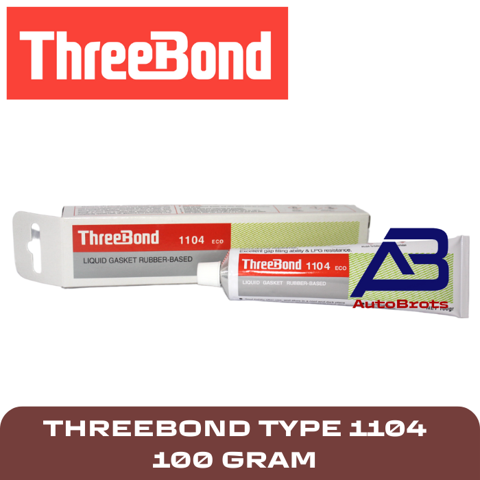 THREEBOND 1104 100gr Lem Gasket Liquid Gasket Rubber Based 100 gram ...