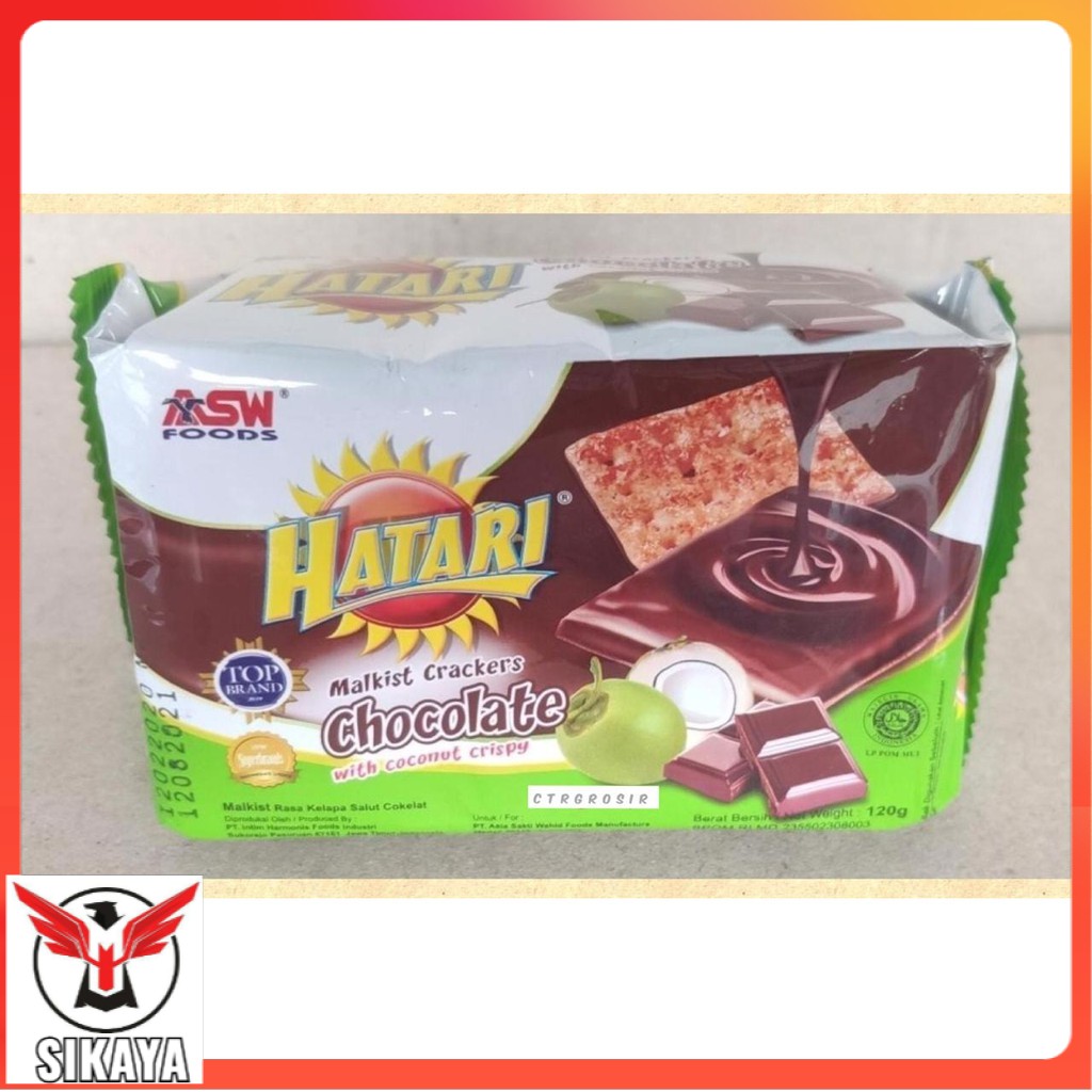 ASW HATARI MALKIST CRACKERS COKLAT WITH COCONUT BISKUIT CRISPY | Lazada ...