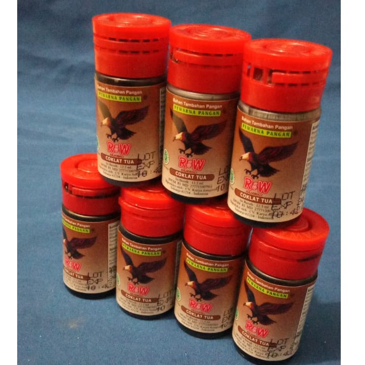 R&W Rajawali Coklat Tua 12,5ml Sumbo Pewarna Makanan Bahan Tambahan ...