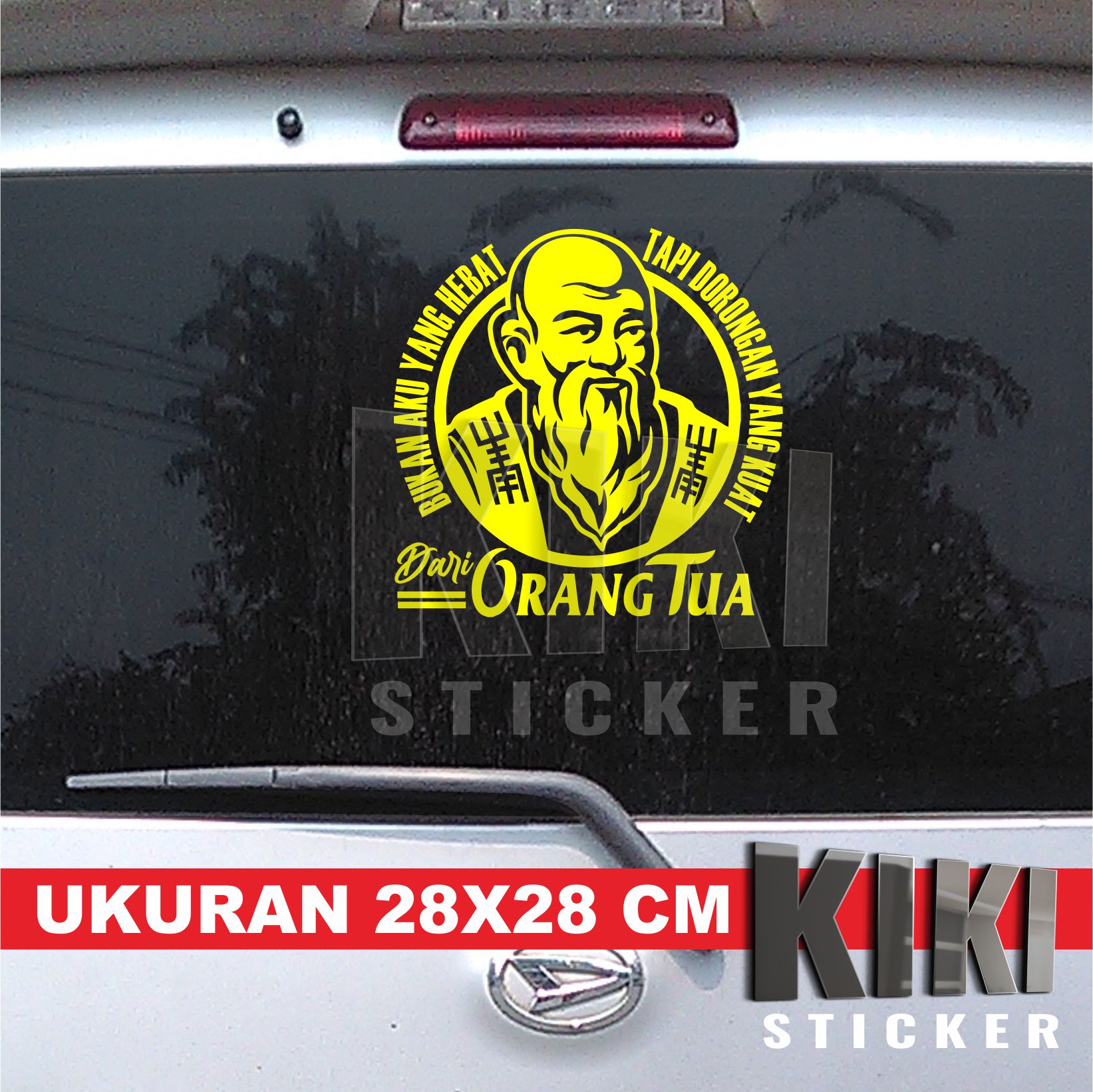 CUTTING STICKER KACA MOBIL BODY PINTU KAP STIKER BUKAN AKU YANG HEBAT ...