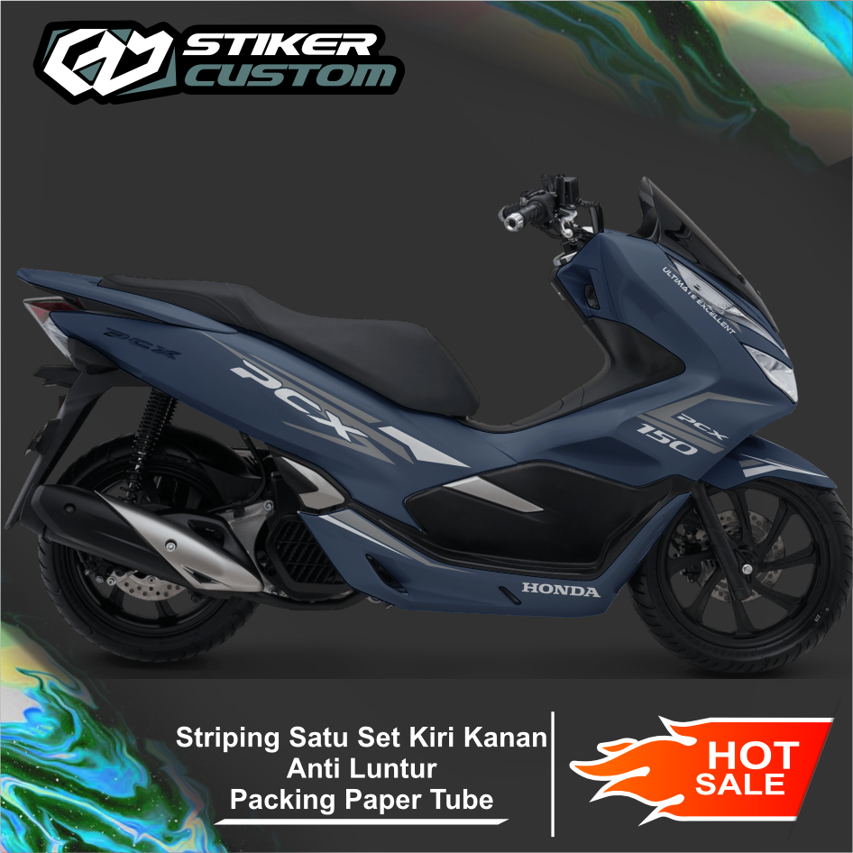 Cutting Sticker PCX 150 BIRU - Aksesoris Motor Stiker Honda PCX 150 cc ...