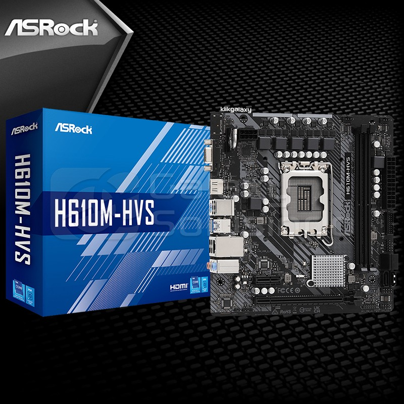 Asrock H610M-HVS Intel LGA1700 H610 DDR4 - Alder Lake | Lazada Indonesia
