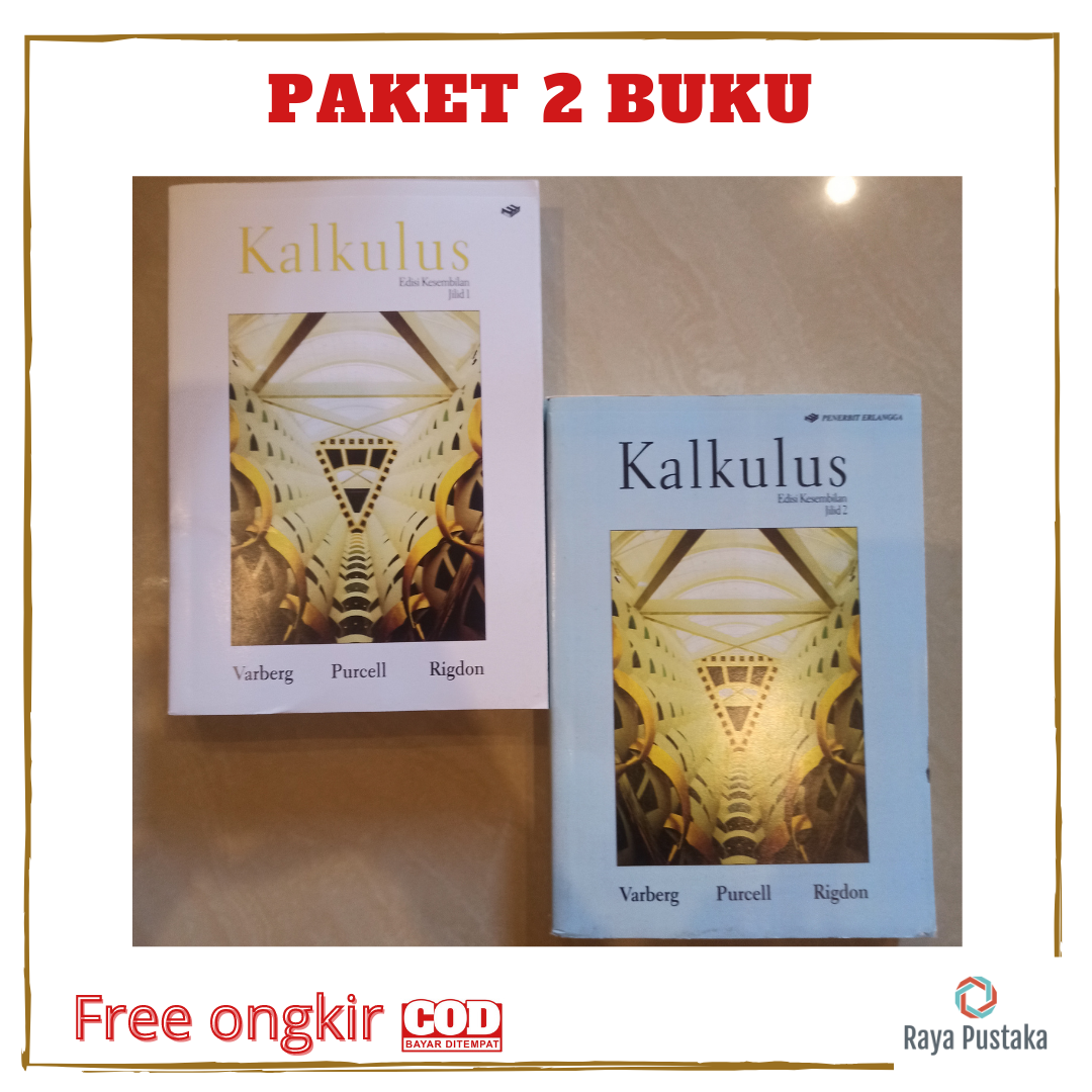 [Paket 2 Buku] Buku Kalkulus edisi 9 Jilid 1 dan 2 penulis Varberg ...