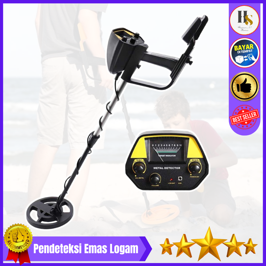 COD TIANLILONG Pendeteksi Logam Metal Gold Silver Detector 9V / deteksi ...