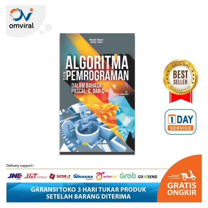 Buku Algoritma dan Pemograman Dalam Bahasa Pascal ,c & C++ Edisi 6 ...
