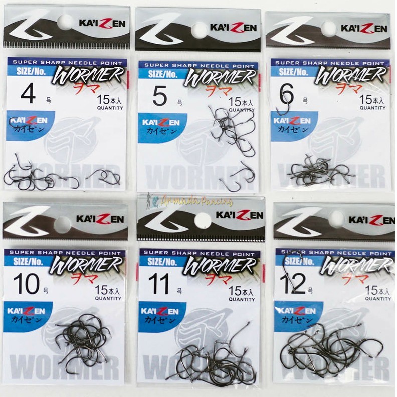 Mata Kail Pancing Kaizen Wormer | Carbon | Tajam | Kuat | Micro Fishing ...