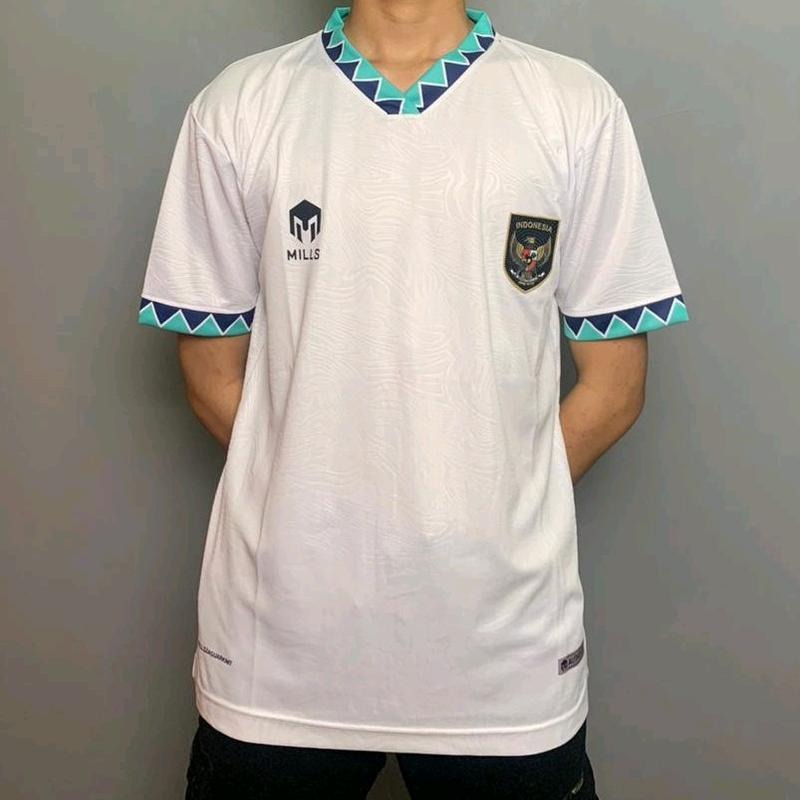 Baju Jersey Timnas Indonesia 2023 Terbaru Putih Lengan pendek Bahan ...