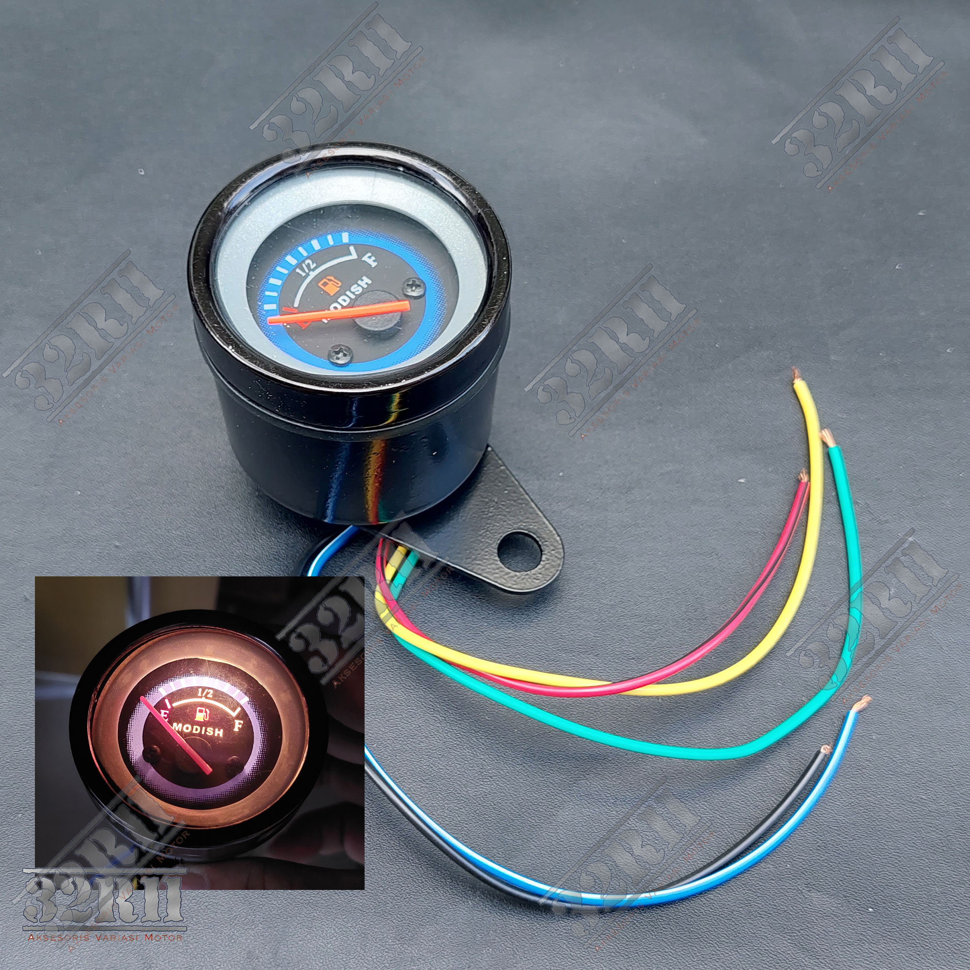 Ampere Amper Bensin Fuel Meter Pengukur Isi Universal semua motor ...