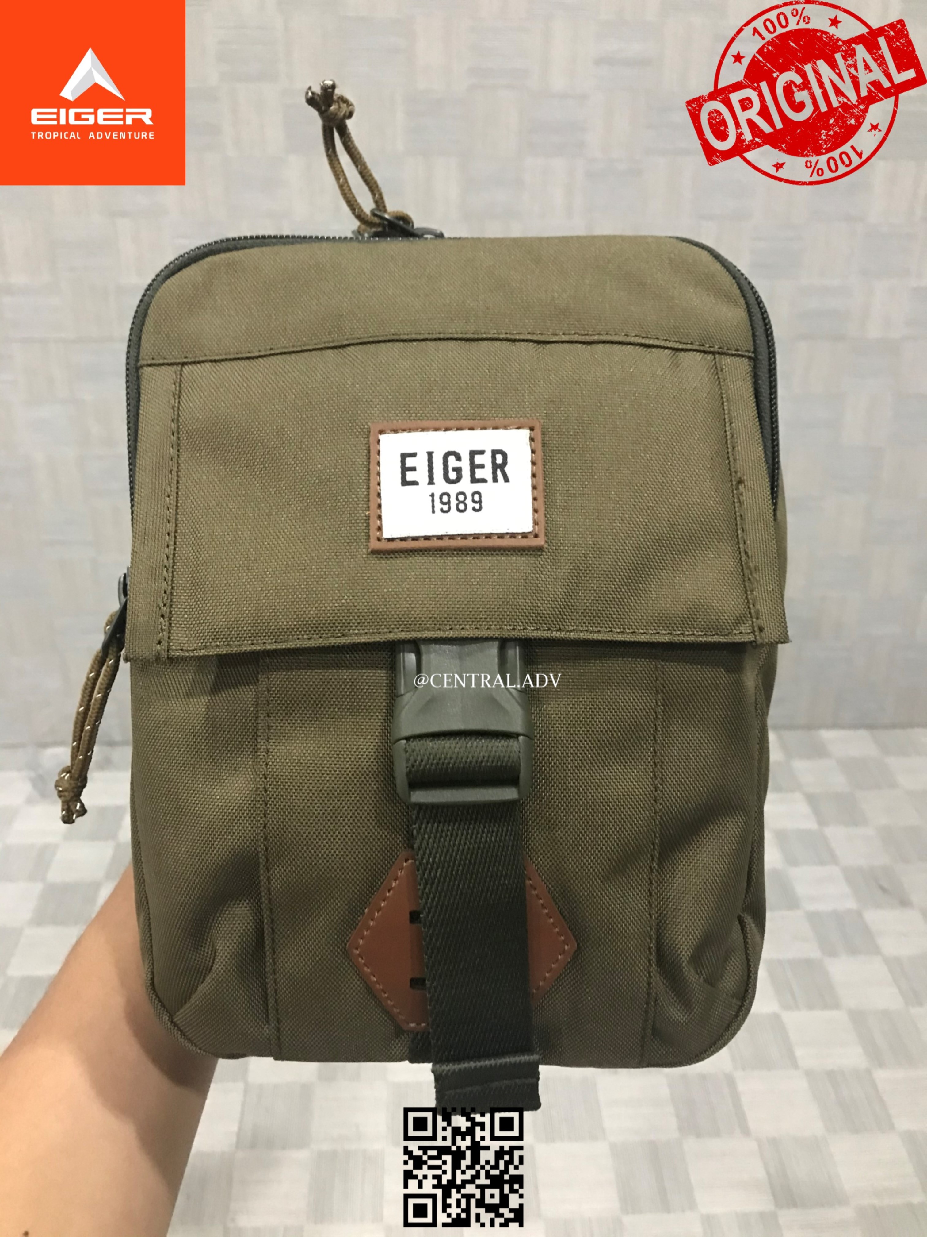 EIGER SENDER ARC 3.0 POUCH 4L,KAHKI-5297 | Lazada Indonesia