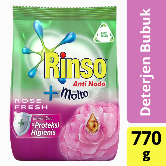 Rinso Bubuk Deterjen laundry 770 gr Detergent Bubuk Sabun Cuci Baju ...