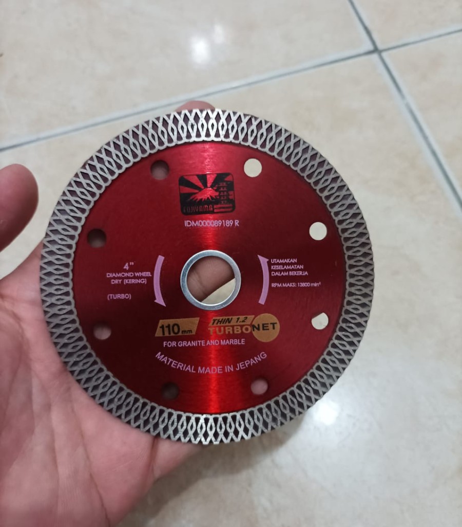 FUJIYAMA DIAMOND WHEEL TURBO 4 INCH / MATA GERINDA POTONG SERBAGUNA ... FUJIYAMA DIAMOND WHEEL TURBO 4 INCH / MATA GERINDA POTONG SERBAGUNA ...