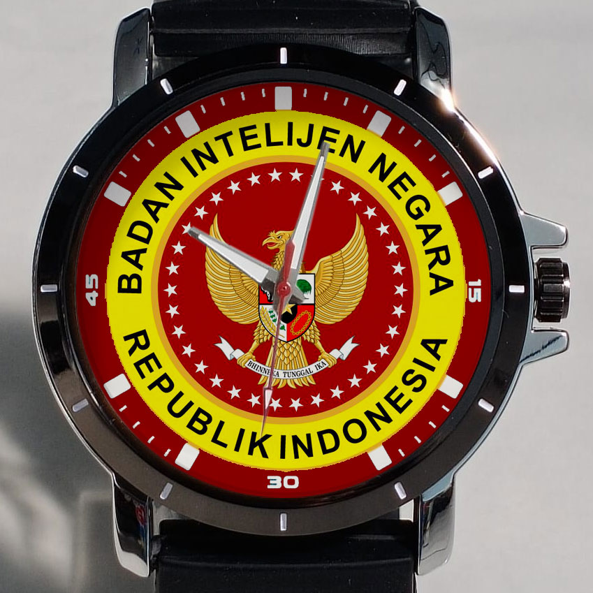 Jam Tangan Custom BIN Logo merah 001 | Lazada Indonesia