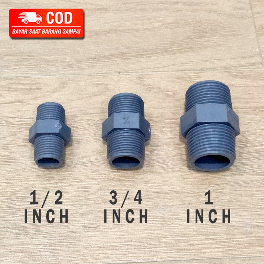 DOUBLE NEPEL PVC RUCIKA AW 1/2 INCH - 3/4 INCH - 1 INCH - 1/2 INCH | Lazada Indonesia
