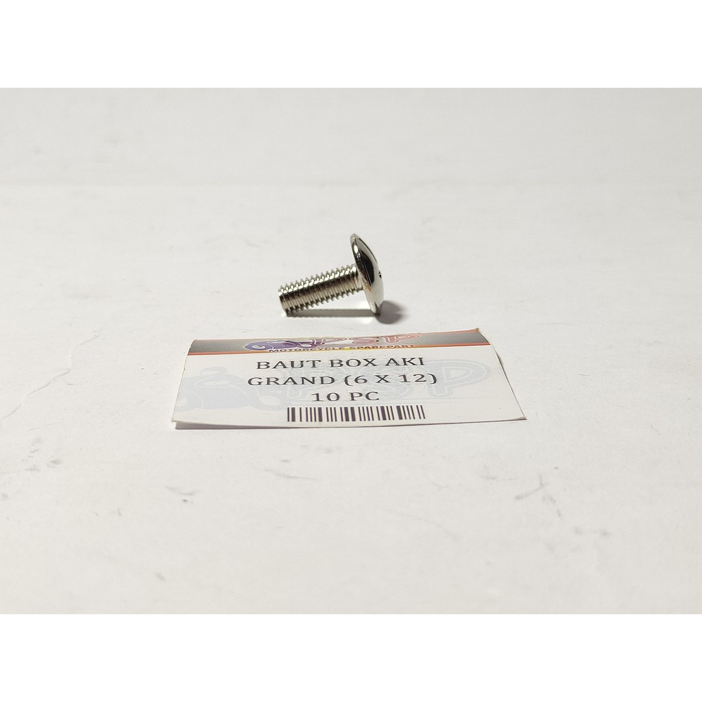 Baut Box Aki GRAND 6 x 12 - Baud Kempol Accu (Drat 6mm , Panjang 12mm ...