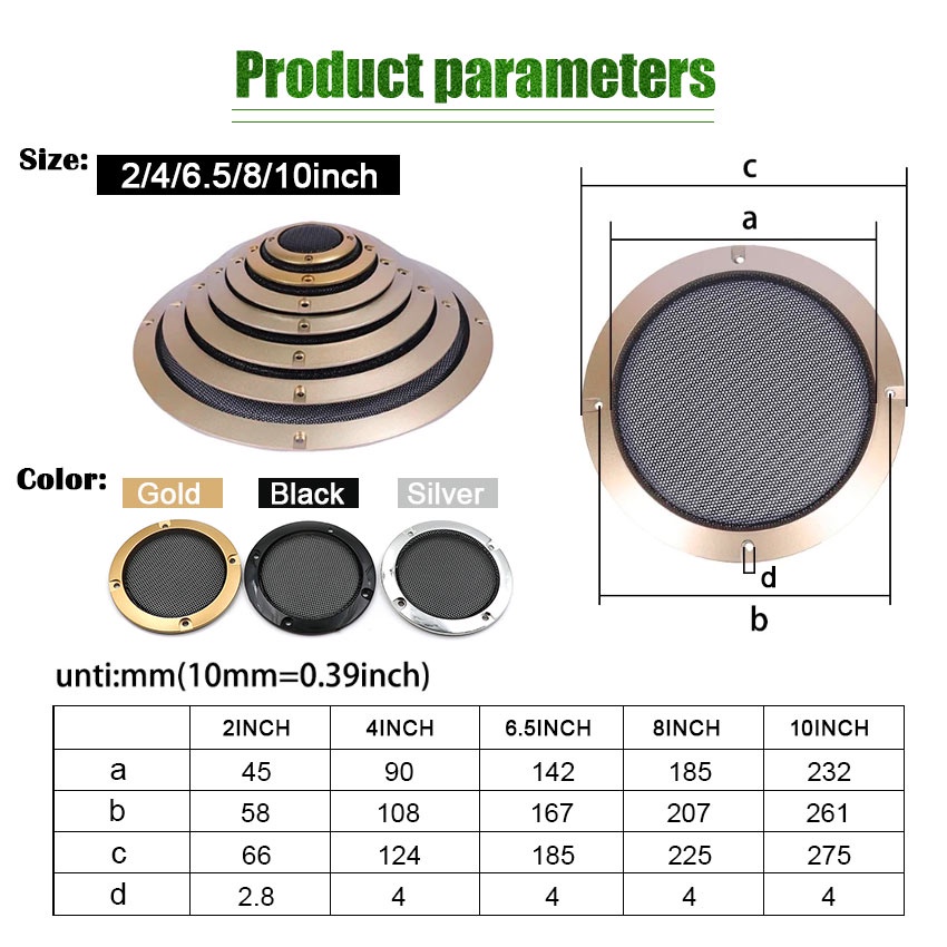 Penutup pelindung audio Ukuran 2/4/6.5/8/10 Inch Cover Pelindung ...