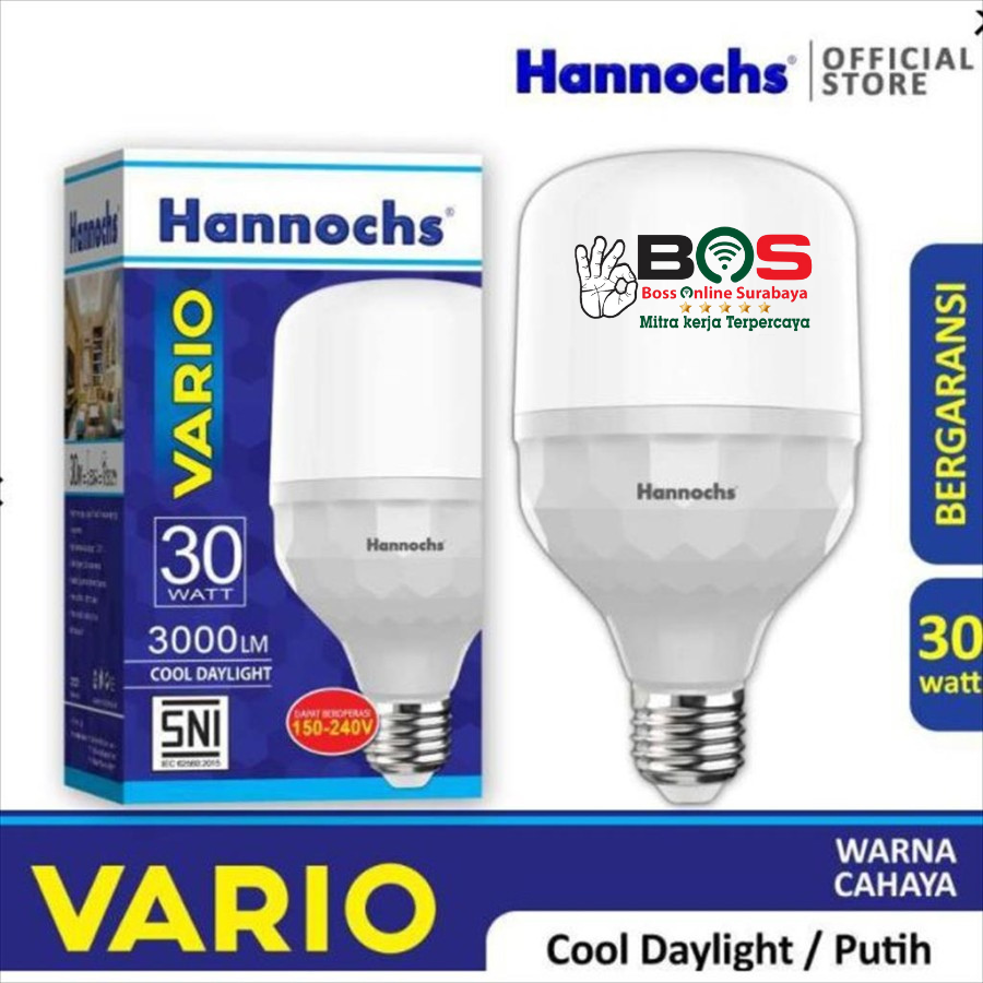 Lampu Kapsul Bohlam LED Hannochs VARIO Cahaya Putih 30W 30 Watt 6500K | Lazada Indonesia