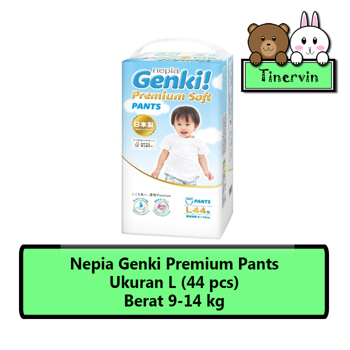 Nepia Genki Premium Soft Pants L30 | Lazada Indonesia