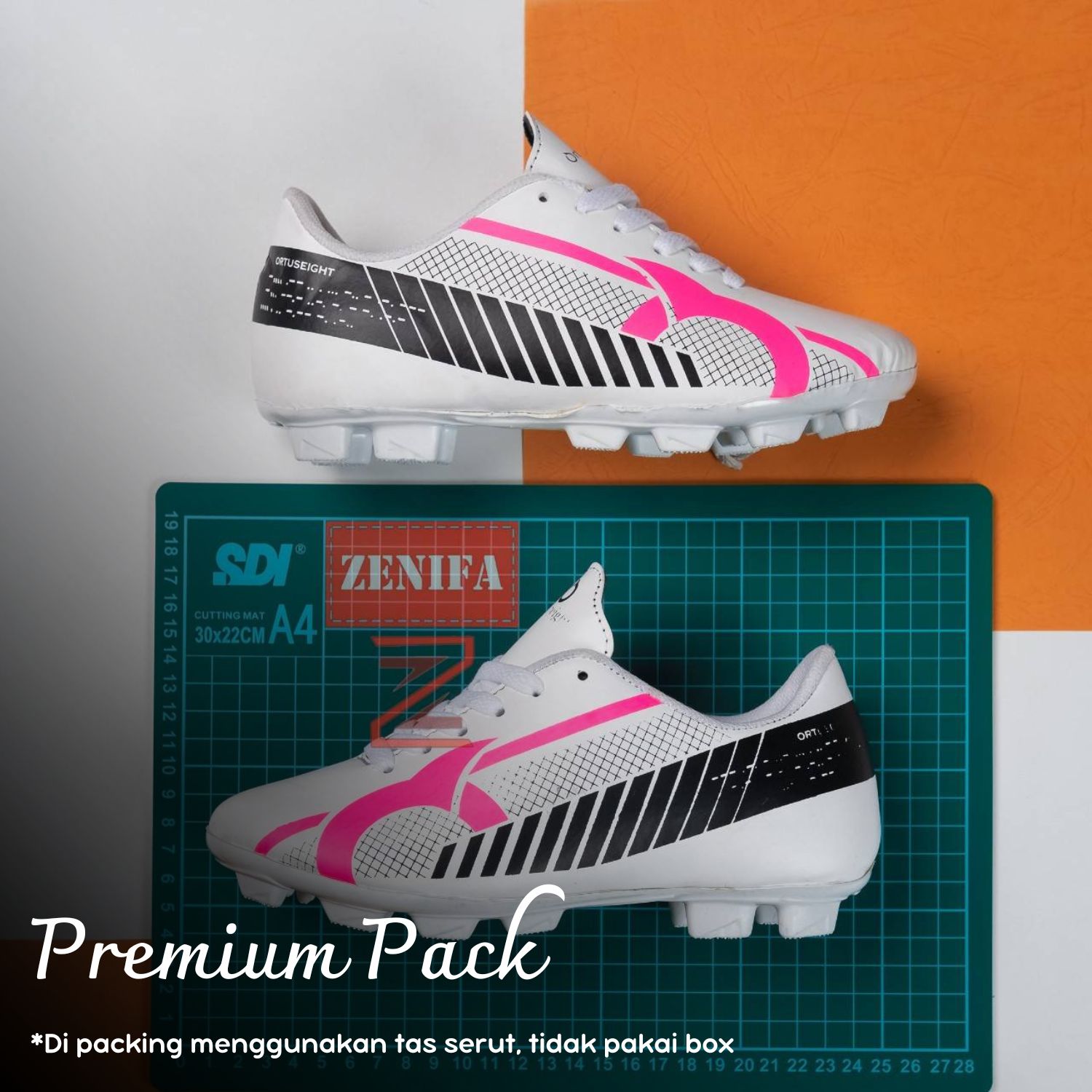 Sepatu Bola Ortuseight Catalsyt Liberte FG Junior White Pink Lotus ...
