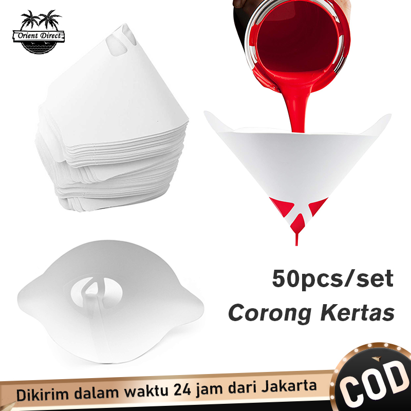 250pcs Saringan Cat Filter Corong Mesh Kertas / 100u Micron Nylon Fine ...
