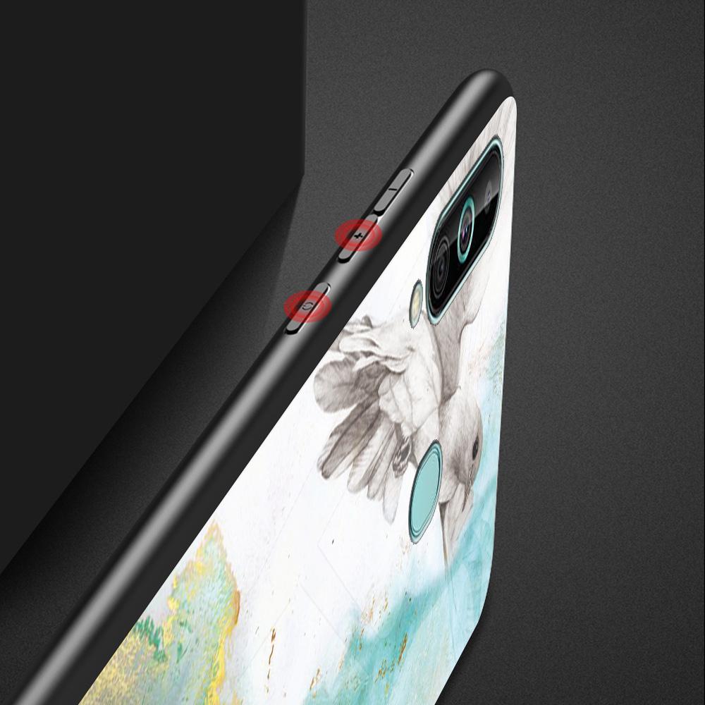 Samsung Galaxy A60 Case, RUILEAN [Marble Design] Tempered Glass ...