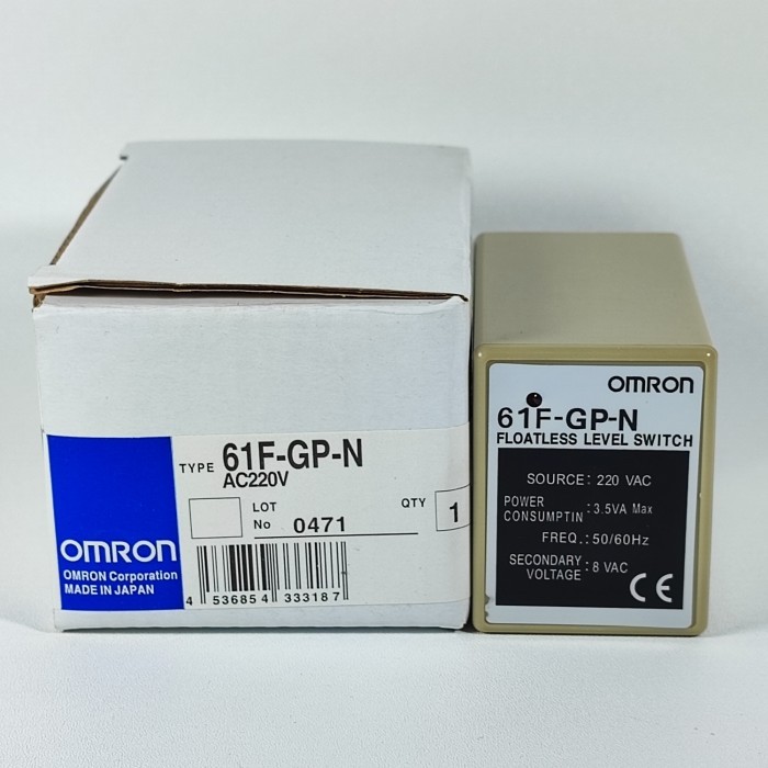 FLOATLESS LEVEL SWITCH WATER LEVEL CONTROL 61F-GP-N 11 PIN OMRON ...