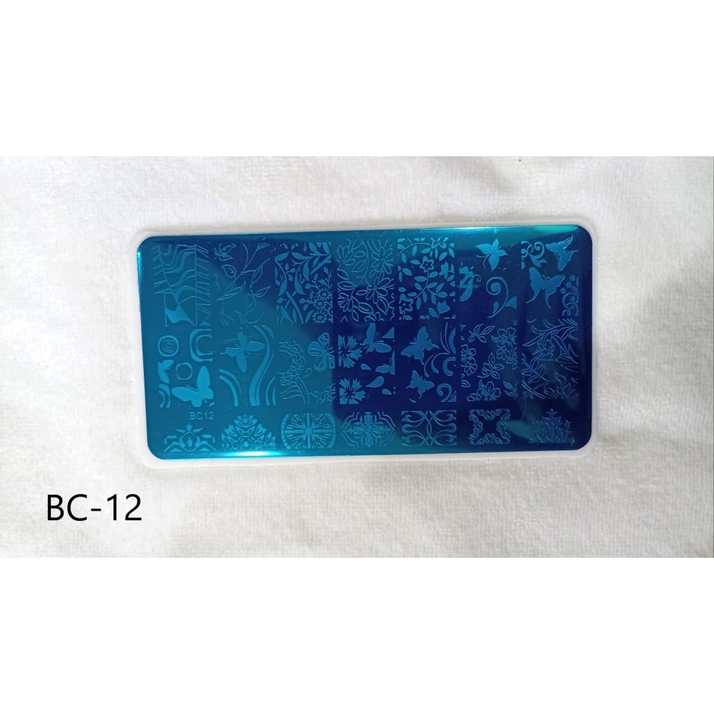 G company Stamping Plate Papan Stempel Design Nail Art Plat baja Hiasan ...