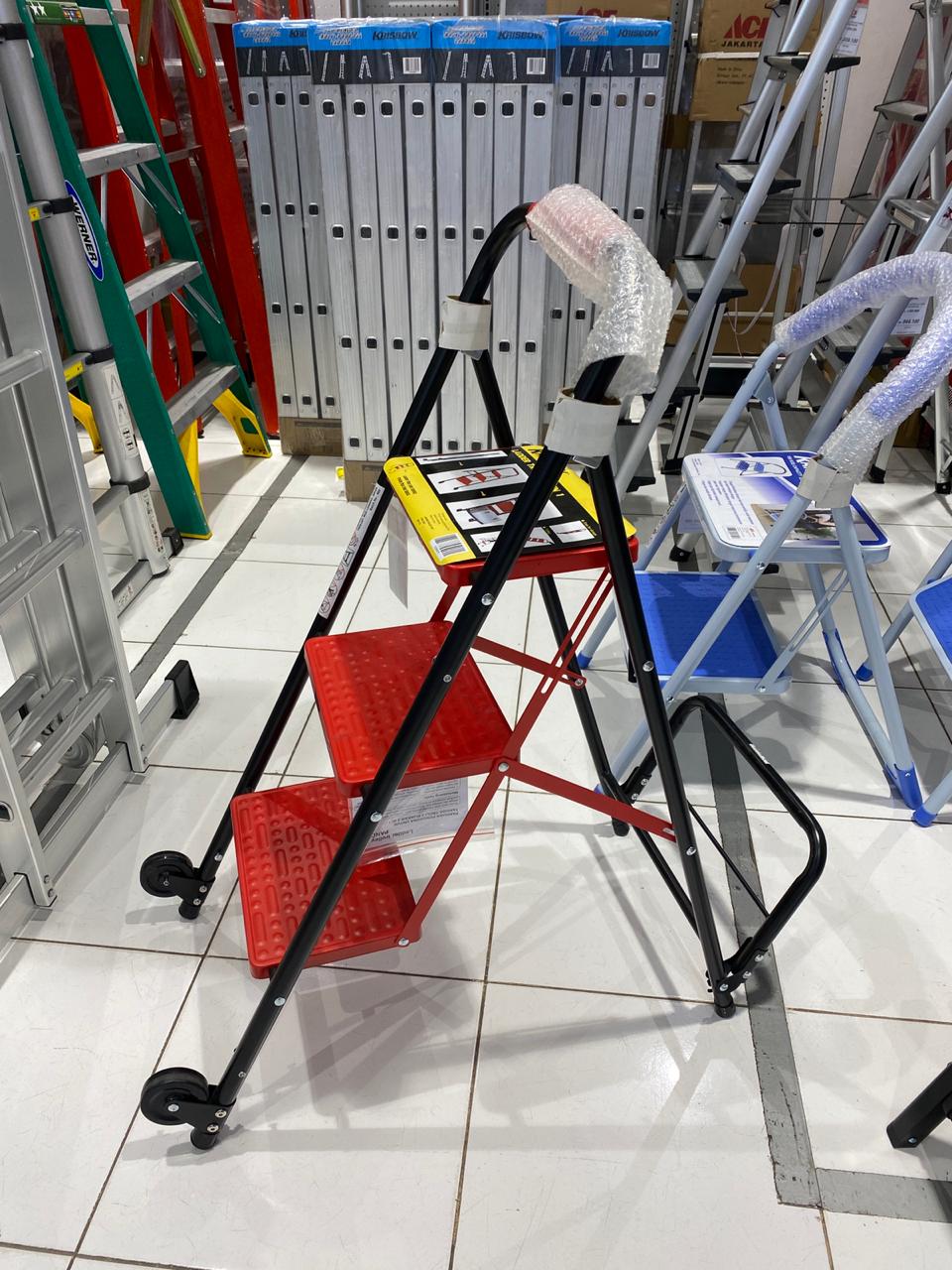 Krisbow Tangga & Troli Lipat Besi 2 In 1 / Krisbw trolley lipat ...