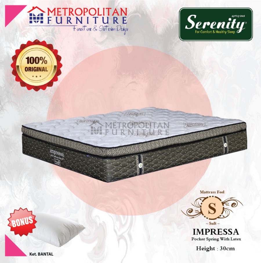 Serenity Springbed Impressa Pocket Latex / Kasur / Spring bed | Lazada ...