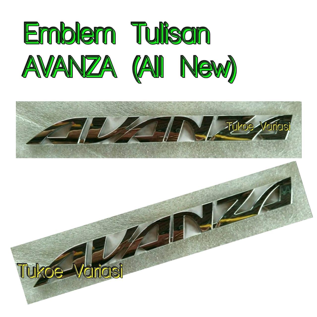 Emblem Logo Tulisan Avanza Original All New Avanza | Lazada Indonesia