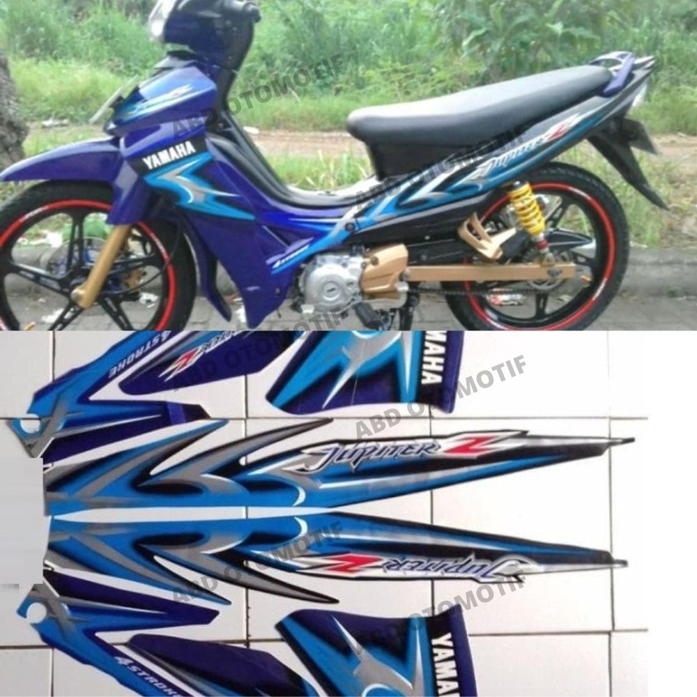 Stiker Sticker Striping jupiter z 2006 hitam biru Murah | Lazada Indonesia