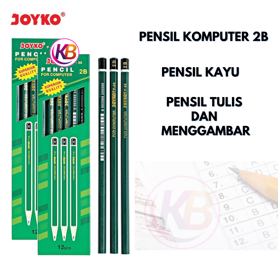 (PENSIL KOMPUTER 2B) Pencil Joyko P88 / Pensil Kayu Batang Hijau ... (PENSIL KOMPUTER 2B) Pencil Joyko P88 / Pensil Kayu Batang Hijau ...