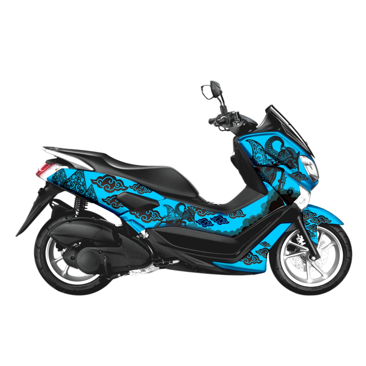 STICKER DECAL BODY SAMPING FULL NMAX/ PRINTING BODY NMAX MOTIF BATIK ...