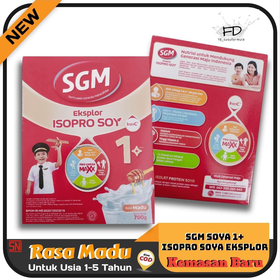 SUSU SOYA - UNTUK ANAK YANG ALERGI SUSU SAPI !!! SGM SOYA EKSPLOR 1+ PRO GRESS MAXX - isi ...