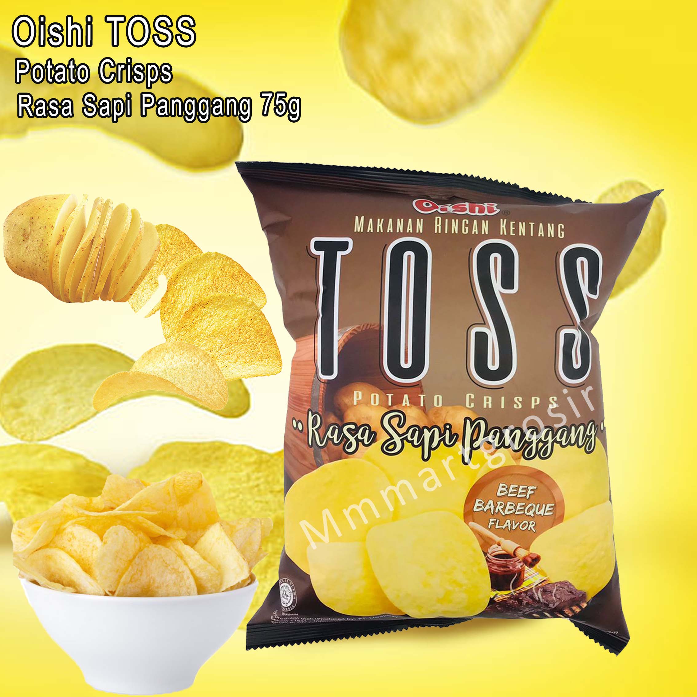 Oishi Toss / Potato Crisps / Rasa Sapi Panggang / 75g | Lazada Indonesia