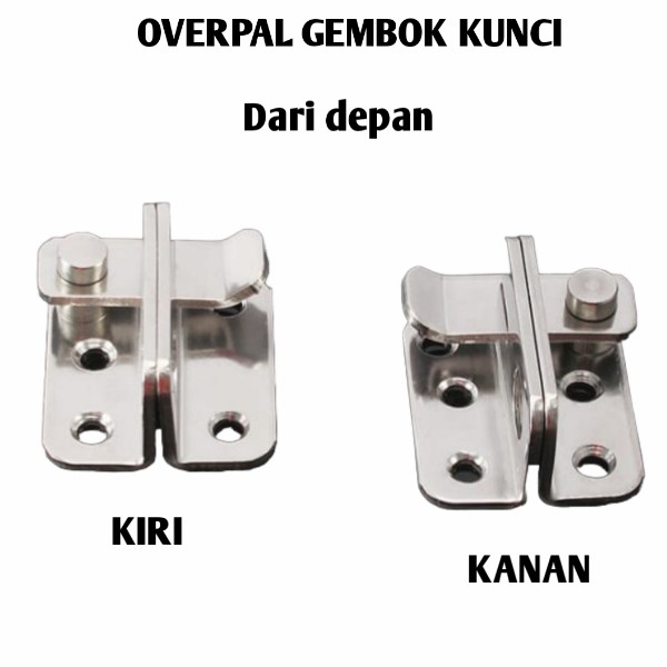 Overpal gembok Kunci Slot Mini Pintu Geser-Grendel Sliding Door Stenlis ...