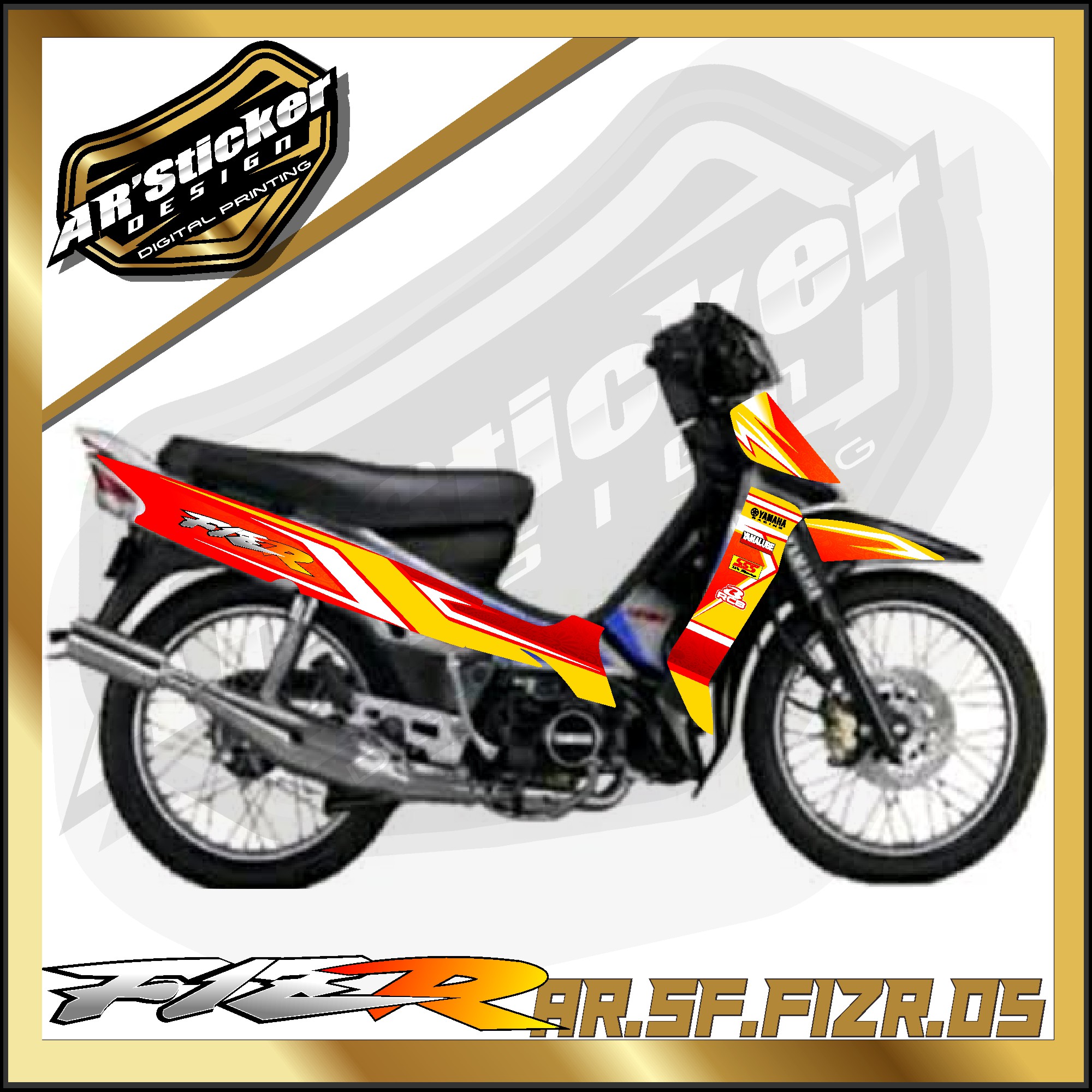 Fiz R Sticker Striping Fiz R - Stiker Motor Yamaha FIZR List Variasi ...