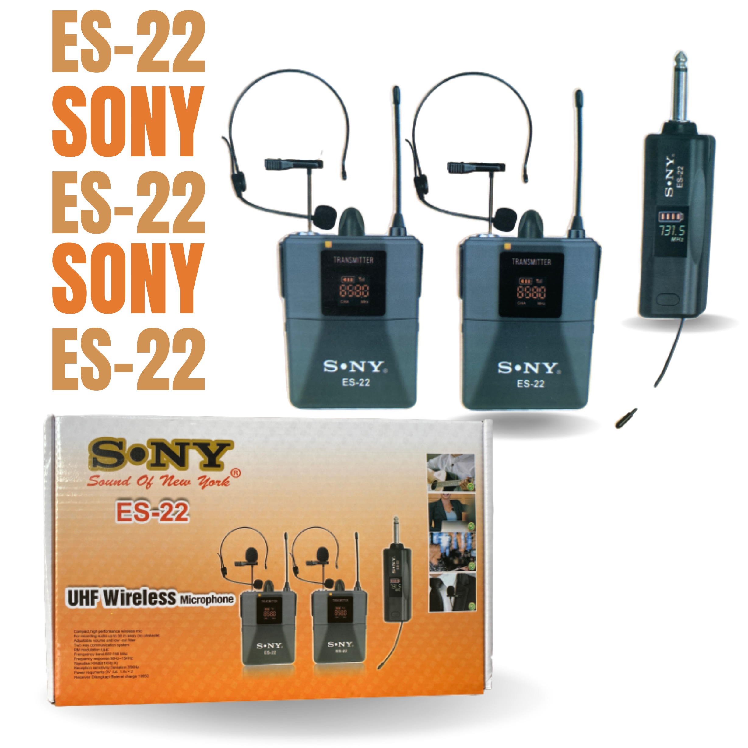 MIC WIRELESS CLIP ON VE SONY EX SN-22 MICROPHONE BANDO MIC JEPIT SONY ...