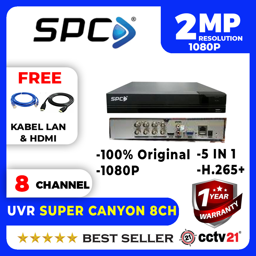 DVR SPC Super Canyon Full HD UVR 8CH 8 Channel 1080P | Lazada Indonesia