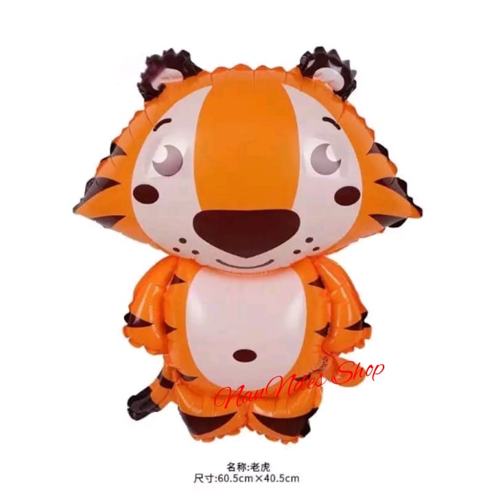 Balon Foil Animal Jumbo Bulat Full Body Hewan Binatang Hutan Pohon ...