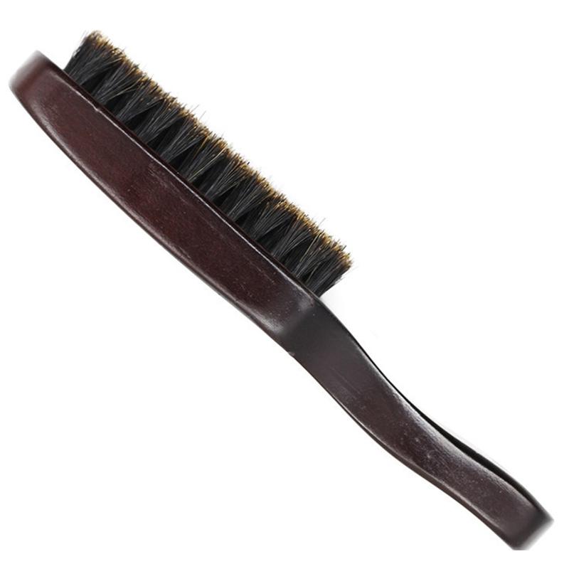 Small Size Solid Wood Mustache Beard Brush Men's Beard Shaving Comb ...