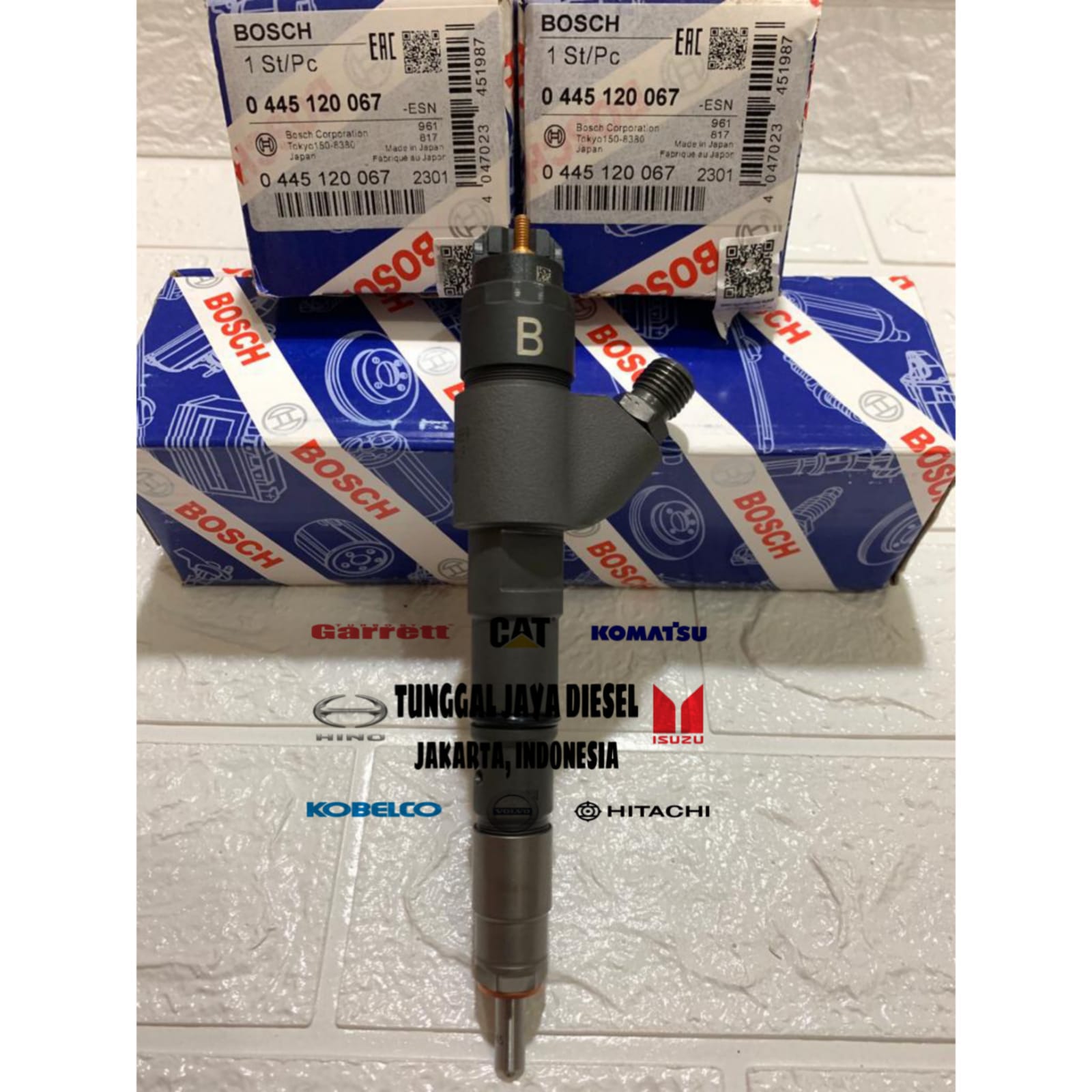 Nozzle Injector Volvo EC210B EC210 Prime Injektor Bosch 0455120067 ...