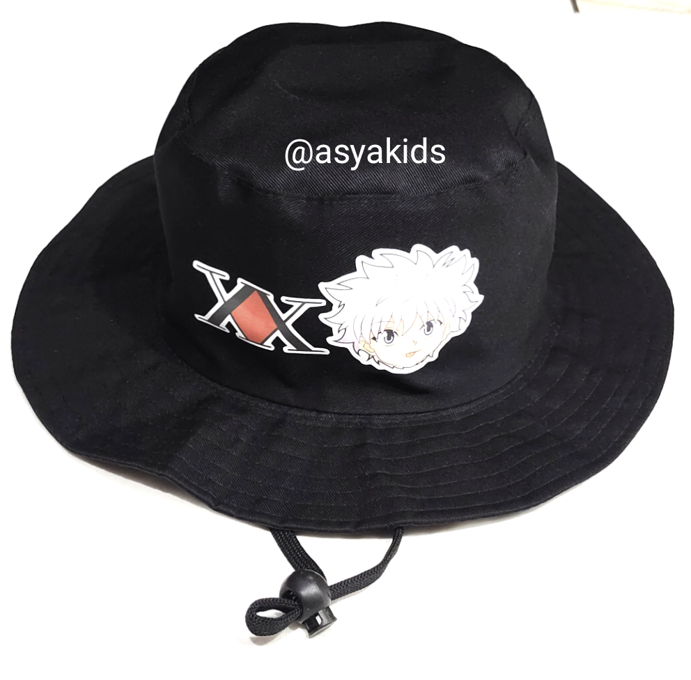Topi Anak Hunter X Hunter Killue Sablon/Topi Bucket Hunter X Hunter ...