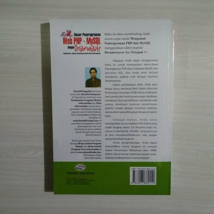 Buku Dasar Pemrograman Web PHP - MySQL dengan Dreamweaver | Lazada ...